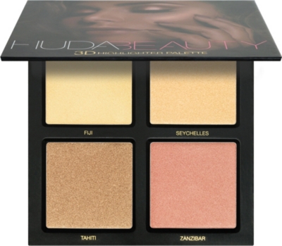 HUDA BEAUTY Golden Sands 3D Highlighter Palette Selfridges