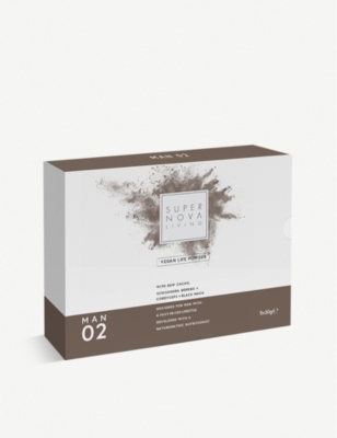 SUPERNOVA LIVING - Man advanced vegan protein powder sachets box of ...