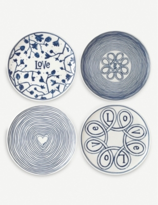 ROYAL DOULTON - ED by Ellen DeGeneres Love Accent plates 21cm set of ...