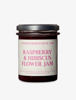 LONDON BOROUGH JAM - Raspberry and hibiscus flower jam 220g ...