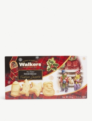WALKERS - Festive Shapes shortbread carton 350g | Selfridges.com