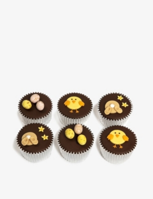 FIONA CAIRNS - Easter chocolate sponge fairy cakes pack of six ...