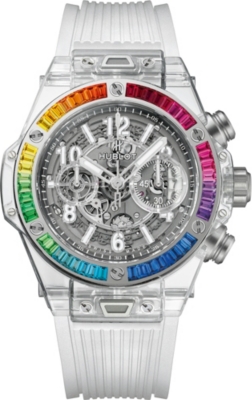 HUBLOT - 411.JX.4803.RT.4099 Big Bang Unico sapphire crystal and 18ct ...