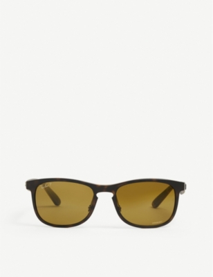 RAY-BAN - RB4263 Chromance® nylon rectangular-frame sunglasses ...