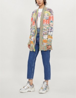 SANDRO - Patch-pocket button-down cropped wool-blend jacket ...