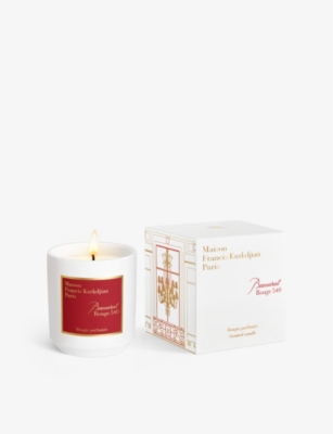 HAY - Check-pattern medium wax column candle 20cm | Selfridges.com
