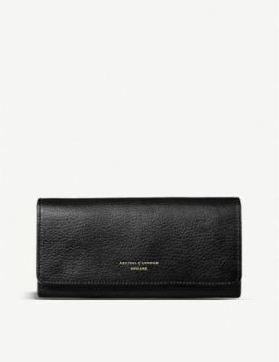 ASPINAL OF LONDON - Lottie logo-embellished leather purse | Selfridges.com