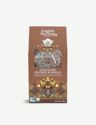 ENGLISH TEA SHOP - Chocolate, rooibos and vanilla tea 60g | Selfridges.com