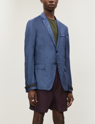 PRADA - Single-breasted shell blazer | Selfridges.com