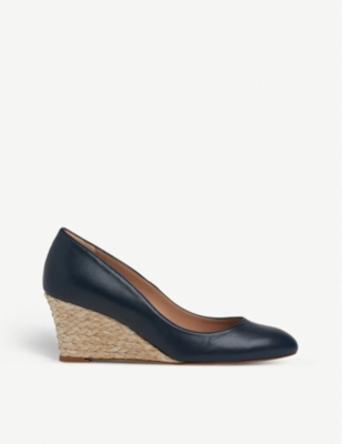 LK BENNETT - Eevi espadrille leather wedges | Selfridges.com