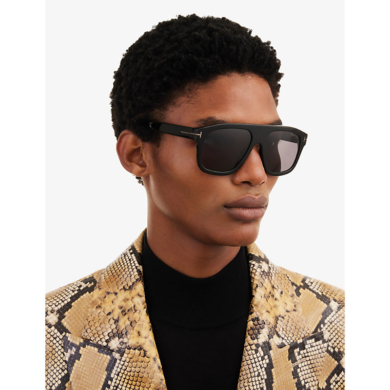 Tom Ford Ft0777-n 56 Thor Square-frame Acetate Sunglasses In Tom Ford Ft0777-n 56 Thor Square-frame Acetate Sunglasses In