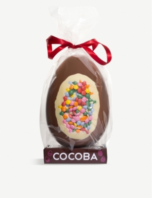 COCOBA - Candy-coated milk chocolate Easter egg 250g | Selfridges.com