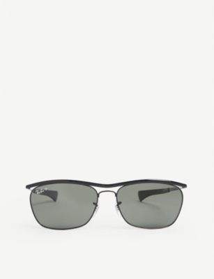 RAY-BAN - RB3619 Olympian II rectangular-frame sunglasses | Selfridges.com