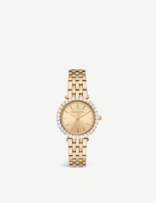MICHAEL KORS - MK4513 Darci gold-toned stainless steel watch ...