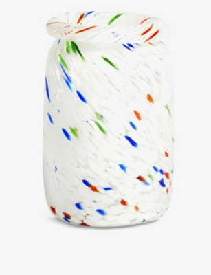 HAY - Splash swirl-pattern glass vase 22.2cm | Selfridges.com