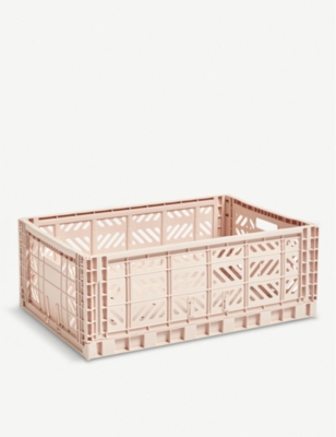HAY - Stackable plastic crate 22x60x40cm | Selfridges.com