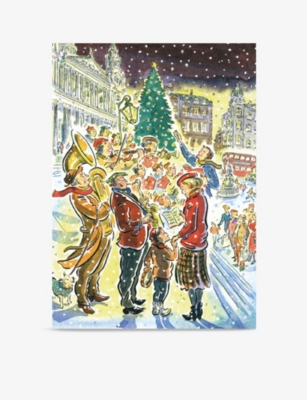 MUSEUMS AND GALLERIES - Pack of 8 Carol Singing greetings card 12.3cm x ...