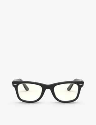 RAY-BAN - RB2140 Everglasses Wayfarer Clear Evolve square-frame acetate ...