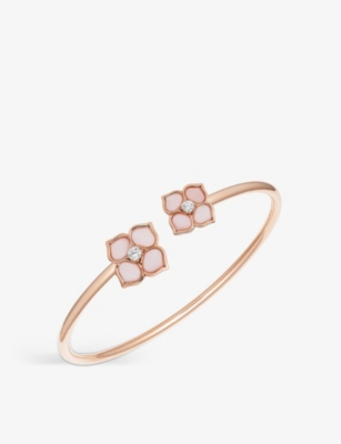 CHOPARD - La Fleur Imperiale 18ct rose-gold, pink opal and diamond ...