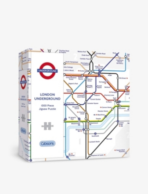 PUZZLES - Gibsons TFL London Underground Map 1000-piece jigsaw puzzle ...