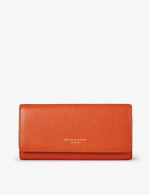 ASPINAL OF LONDON - Lottie pebbled-leather purse | Selfridges.com