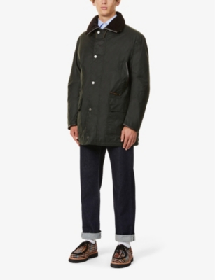 BARBOUR - Gold Standard Supa-Border waxed-cotton jacket | Selfridges.com