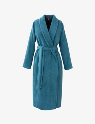 OLIVIER DESFORGES - Alizee Spread-Collar Cotton Bathrobe | Selfridges.com