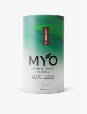 MYO - Rebuild vegan chocolate-flavoured protein powder 500g ...