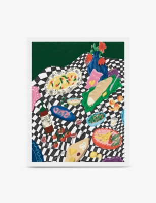 SLOW DOWN STUDIO - Zena Kay Bouje Picnic art print 35.5cm x 28cm | Selfridges.com