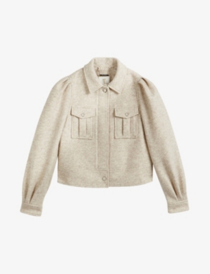 TED BAKER - Aeda cropped wool-blend jacket | Selfridges.com