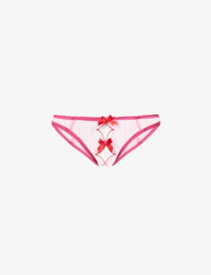 AGENT PROVOCATEUR - Lorna mid-rise mesh ouvert briefs | Selfridges.com