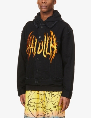 HACULLA - Haculla On Fire flame-embroidered denim jacket | Selfridges.com