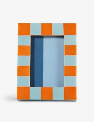 KLEVERING - Checked photo frame 10.5cm x 8cm | Selfridges.com