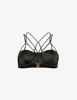 COCO DE MER - Slyph half-cup stretch-silk bra | Selfridges.com