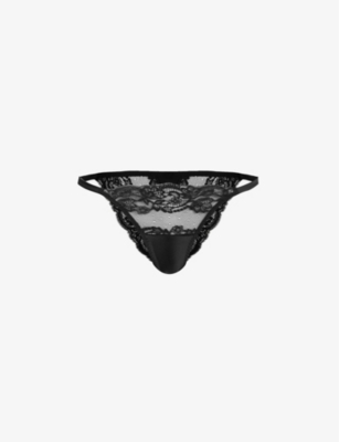 COCO DE MER - Seraphine mid-rise silk-blend Brazilian briefs ...