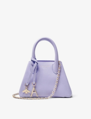 ASPINAL OF LONDON - Mini Paris pebbled-leather bag | Selfridges.com