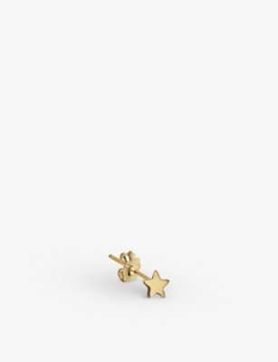 MARIA TASH - Star 14ct yellow-gold stud earring | Selfridges.com