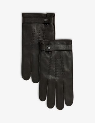 TED BAKER - Resit top-stitch leather gloves | Selfridges.com