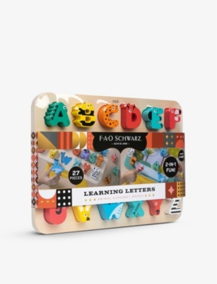 FAO SCHWARZ - Learning Letters animal alphabet wooden board set ...