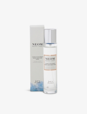 NEOM - Clean & De-stress hand sanitiser spray 30ml | Selfridges.com