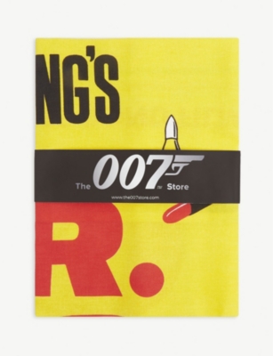 007 JAMES BOND - Dr. No poster-print cotton tea towel 67cm x 48cm ...