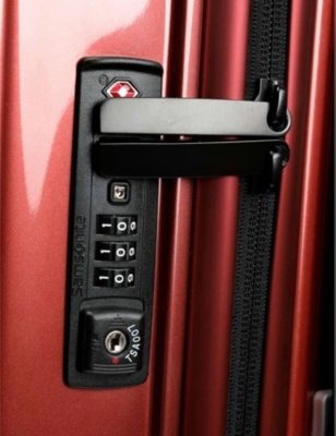 Samsonite Spinner Four-wheel Suitcase 81cm In Metallic Red | ModeSens