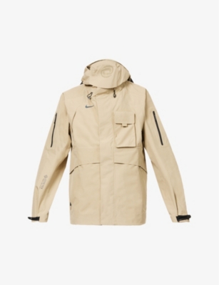 NIKE - Nike x Travis Scott brand-embellished relaxed-fit shell jacket ...