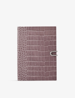 SMYTHSON - Mara Soho 2022 croc-embossed leather fashion diary 14cm x ...