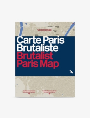 BLUE CROW MAPS - Brutalist Paris map | Selfridges.com