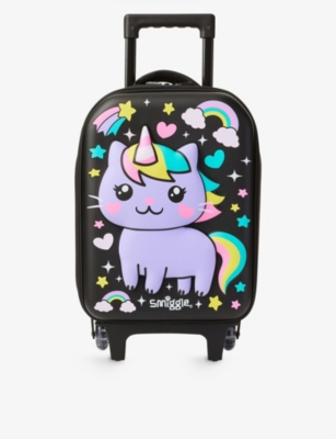 SMIGGLE - Sky Hi embossed-print hard-top plastic trolley bag ...