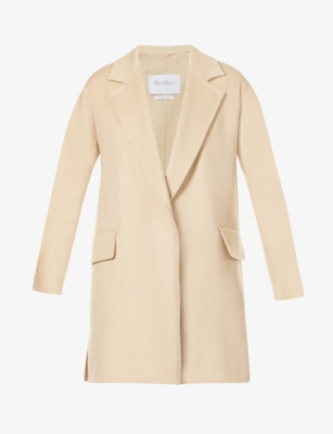 Max Mara Ferrara Relaxed-fit Wool Coat In Albino | ModeSens