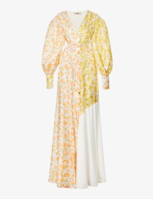 BROGGER - Elsie floral silk maxi dress | Selfridges.com