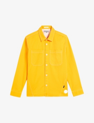 TED BAKER - Leytun regular-fit stretch cotton-twill shacket ...