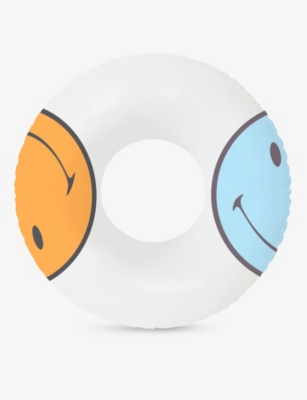 SUNNYLIFE - SUNNYLiFE x Smiley graphic-print inflatable pool ring 110cm ...